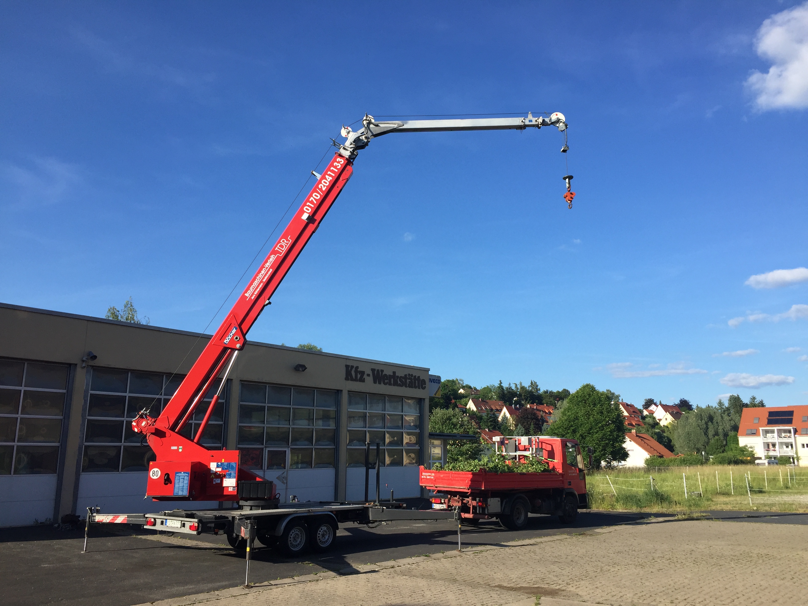 Bau-Maschinen-Verleih-TDR - Anhängerkran